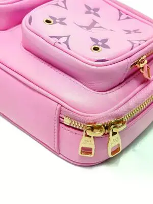 LOUIS VUITTON 2021-2025 Utility Monogram Shoulder Bag - Pink