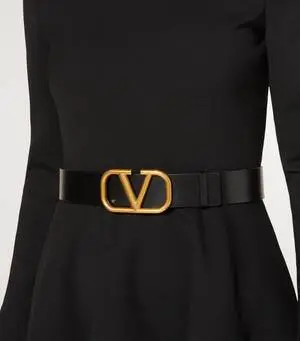Valentino Garavani Reversible Vlogo Signature Belt - Black