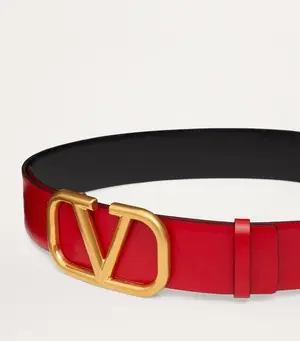Valentino Garavani Reversible Vlogo Signature Belt - Black