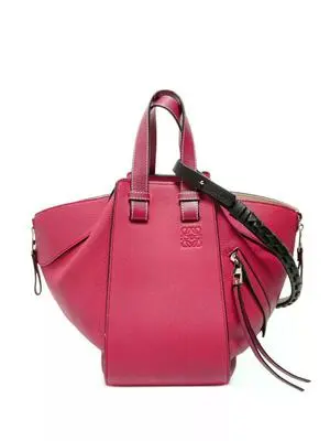 Loewe Large Hammock Leather Tote Bag - Pink