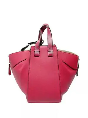 Loewe Large Hammock Leather Tote Bag - Pink