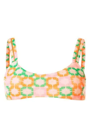 MAAJI Nalai Tropical Tiles Reversible Bikini Top