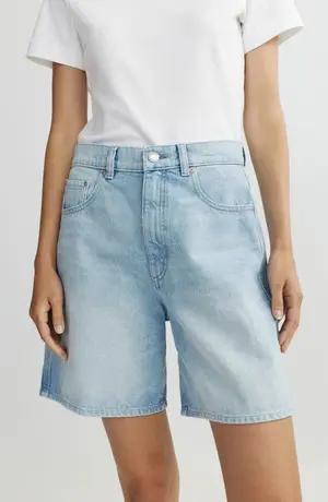 DL1961 Taylor High-waisted Relaxed Denim Shorts - Prairie