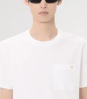 Valentino Garavani Cotton Vgold T-shirt - White