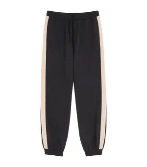 Valentino Garavani Jersey Vgold Sweatpants - Black