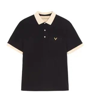 Valentino Garavani Short Sleeve Polos For Men