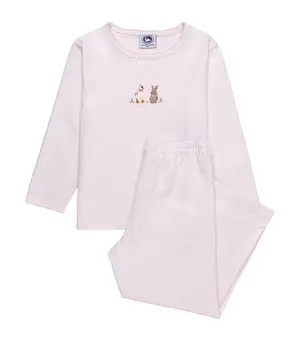 Trotters Cotton Jersey Duck And Bunny Pyjama Set - Pink