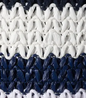Miu Miu Raffia-effect Woven Tote