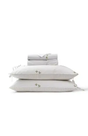 CHRISTY Clover Romantic Floral Striped Reversible Sheet Set Bundles