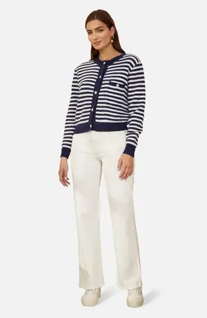 YUMI Long Sleeve Knit Relaxed Fit Cardigan