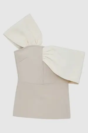 Karen Millen Figure Form Asymmetric Knit Top