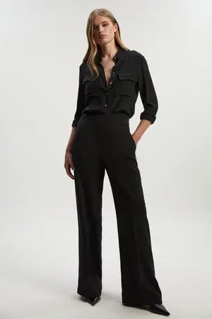 Karen Millen Archive Satin Kickflare Trouser