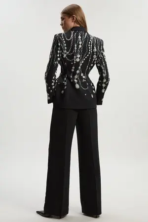Karen Millen Archive Satin Kickflare Trouser