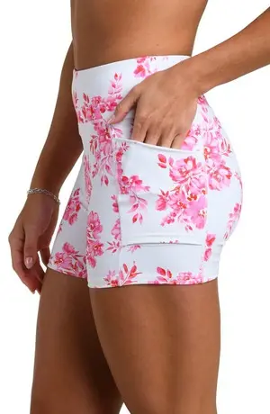 La Blanca Stretch Biker Shorts - White