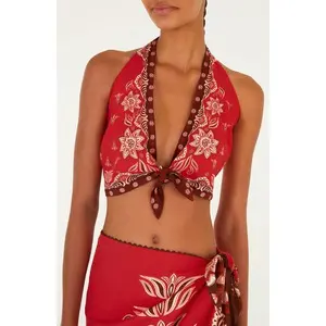 Farm Rio Rainika Garden Halter Top