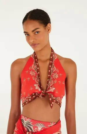 Farm Rio Rainika Garden Halter Top