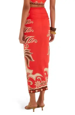 Farm Rio Ainika Garden Cover-up Skirt