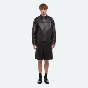 Helmut Lang Bonded Leather Trucker Jacket