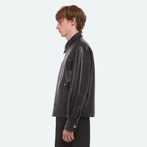 Helmut Lang Bonded Leather Trucker Jacket