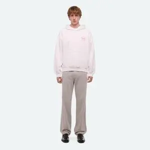 Helmut Lang Hooded Sweatshirt With Graphic - Optic White