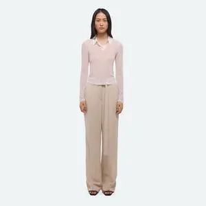 Helmut Lang Twisted Long-sleeve Polo - White