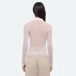 Helmut Lang Twisted Long-sleeve Polo - White