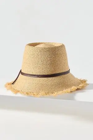 Hat Attack Zoe Lamp Shade Bucket Hat - Neutral/choco