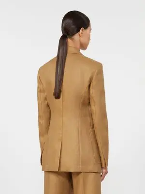 Max Mara Linen Twill Blazer - Sand
