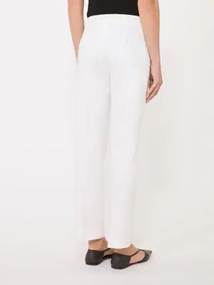 Max Mara Slim-fit Cotton Satin Trousers