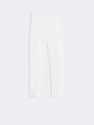 Max Mara Slim-fit Cotton Satin Trousers