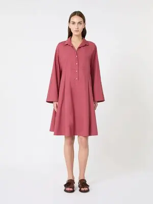 Max Mara Flared Cotton-poplin Mini Dress
