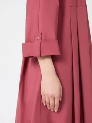 Max Mara Flared Cotton-poplin Mini Dress