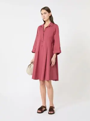 Max Mara Flared Cotton-poplin Mini Dress