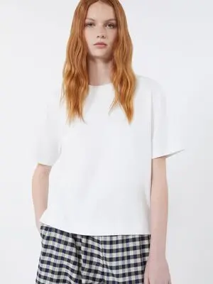 Max Mara Cotton Jersey Boxy T-shirt - White