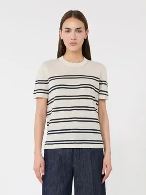 Max Mara Linen Crew Neck Sweater