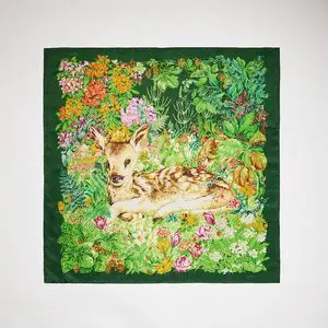 Gucci Giardino Di Seta" Printed Silk Carr