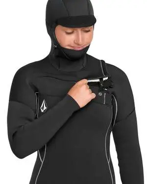 Volcom 4/3mm Modulator Chest Zip Hooded Full Wetsuit