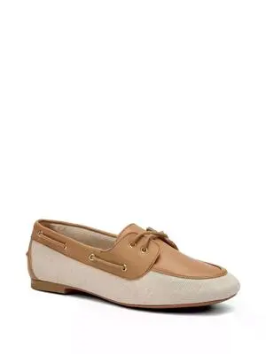 FRAU Canvas Leather Loafers