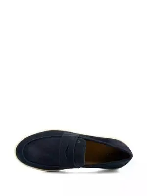 FRAU Saddle Detail Loafers - Blue