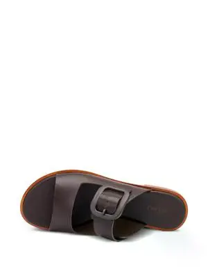 FRAU Buckle-fastening Leather Sandals - Brown