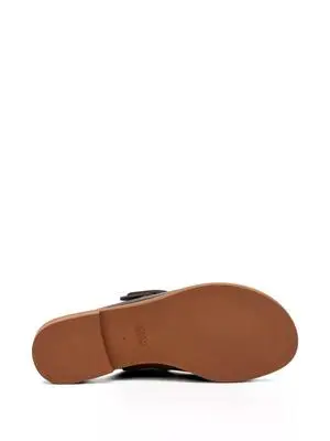 FRAU Buckle-fastening Leather Sandals - Brown