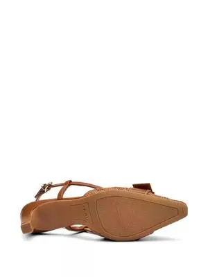 FRAU Slingback Buckle Pumps - Brown