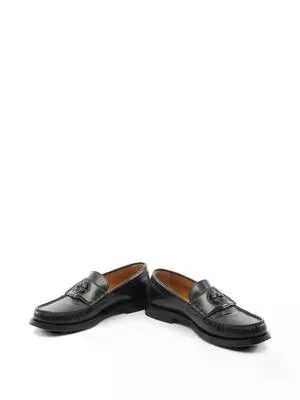 Gucci 2010s Interlocking G Leather Loafers