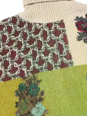 Hermès 2010s Decalcomanie Knit Turtleneck