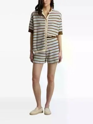 Woolrich Crochet Striped Shirt - Neutrals