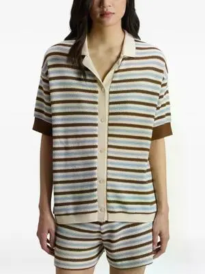 Woolrich Crochet Striped Shirt - Neutrals