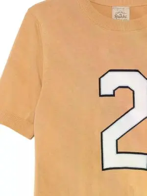 RAKKI Knitted T-shirt With Number Patch