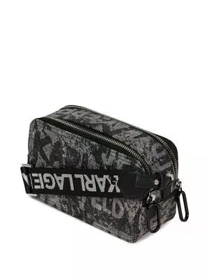Karl Lagerfeld Logo-print Denim Camera Bag