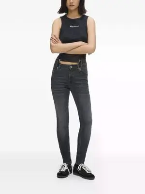 Karl Lagerfeld Whiskered Skinny Jeans