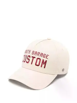 SOUTH GARAGE Logo-embroidered Baseball Cap - Neutrals